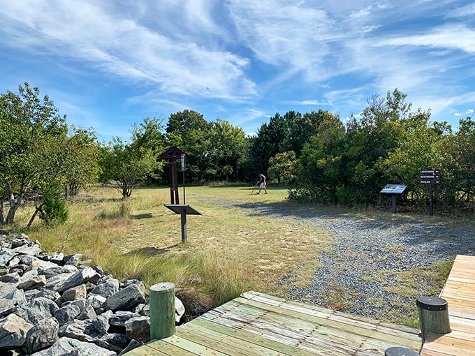 The path beckons like the yellow brick road, only instead of Oz, you'll discover Maryland's birthplace waiting just beyond the trees.