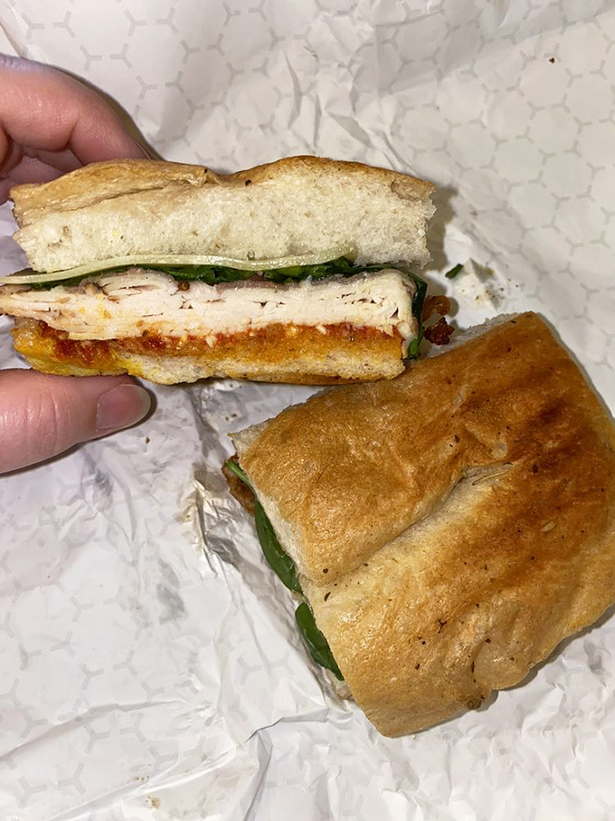 The humble chicken parm sandwich&mdash;proof that between two pieces of bread, paradise exists. Simple ingredients transformed into handheld perfection.
