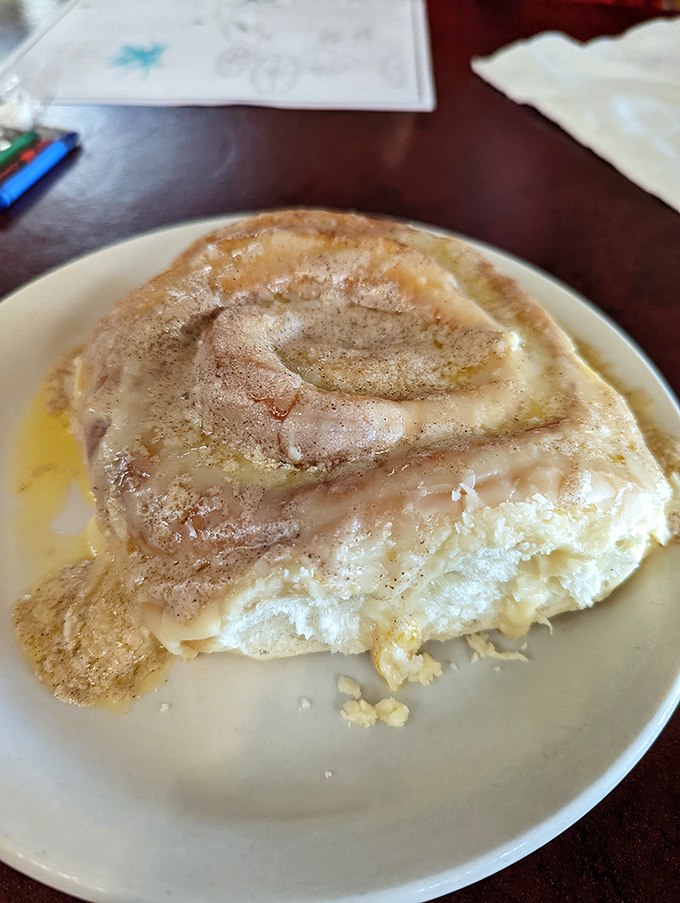 The perfect spiral of dough and cinnamon, like the Fibonacci sequence if it were delicious. Mathematics never tasted so good.