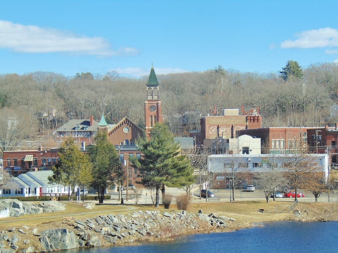 The church steeple stands sentinel over downtown, a timeless postcard view that hasn't changed much since your grandparents' first date.