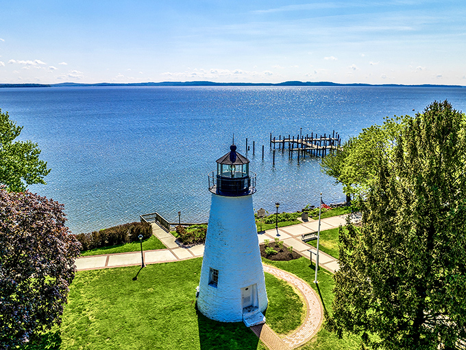Concord Point Lighthouse stands watch like that one friend who's always reliable, never asks to borrow money, and comes with spectacular water views.