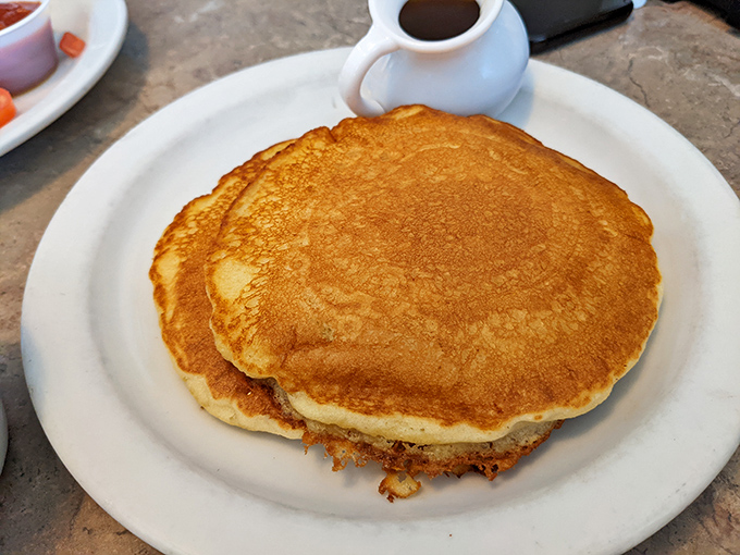 The pancake that launched a thousand return visits &ndash; perfectly golden, impossibly fluffy, and ready for its close-up on your Instagram feed.