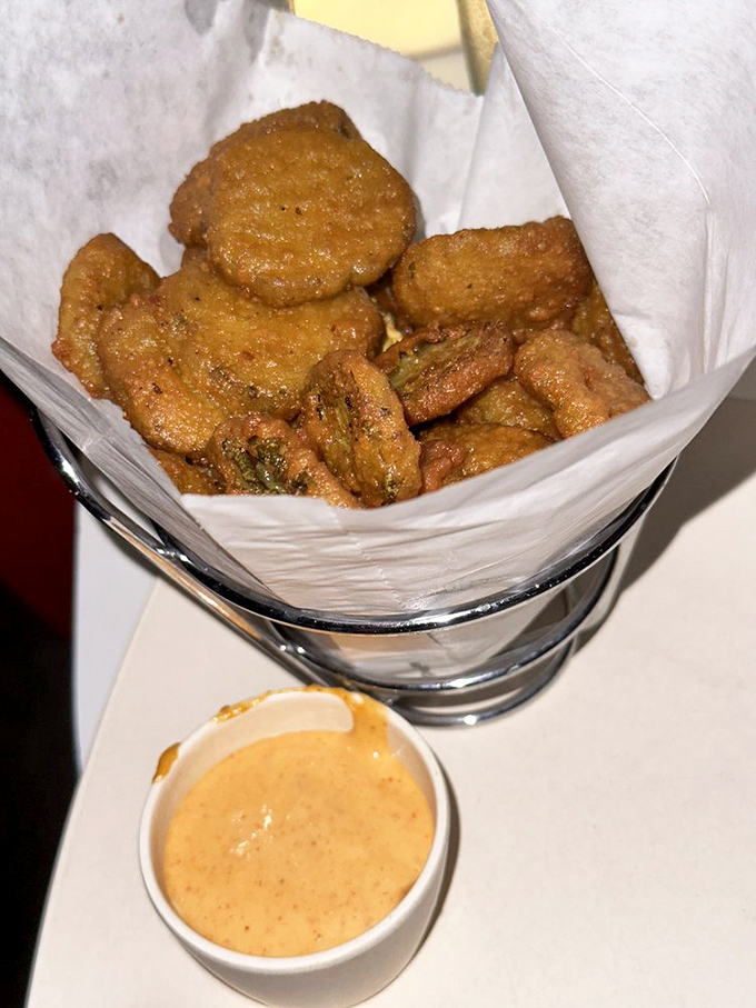 Fried dill pickles: proof that sometimes the best culinary inventions come from asking "what else can we batter and fry?"