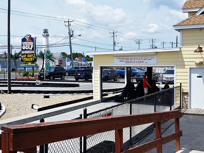 From this vantage point, you can plot your racing strategy or simply admire the coastal breeze ruffling the decorative flags.