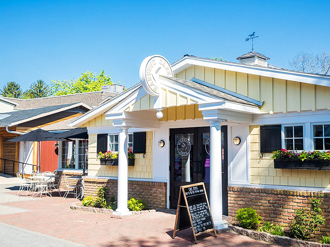 Stoltzfus Meats combines rustic charm with culinary excellence. The stone facade and wooden beams hint at the authentic flavors waiting inside. 