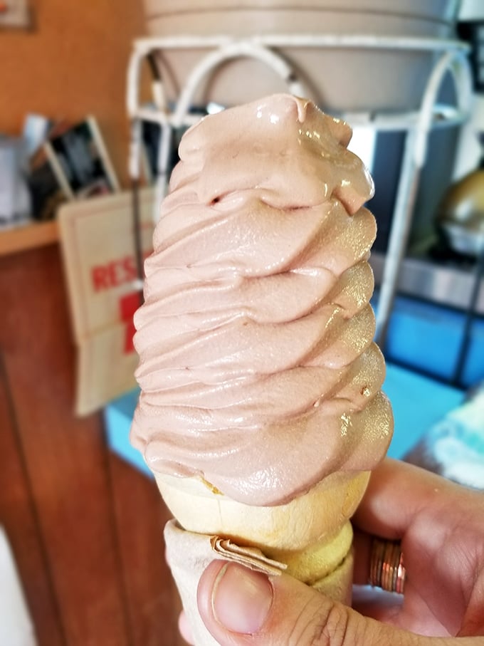 Strawberry soft serve that doesn't just look pretty&mdash;it tastes like summer memories in frozen form.
