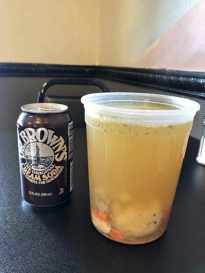 Dr. Brown's Cream Soda and matzo ball soup - the dynamic duo that's been comforting hungry souls since your grandparents were dating.