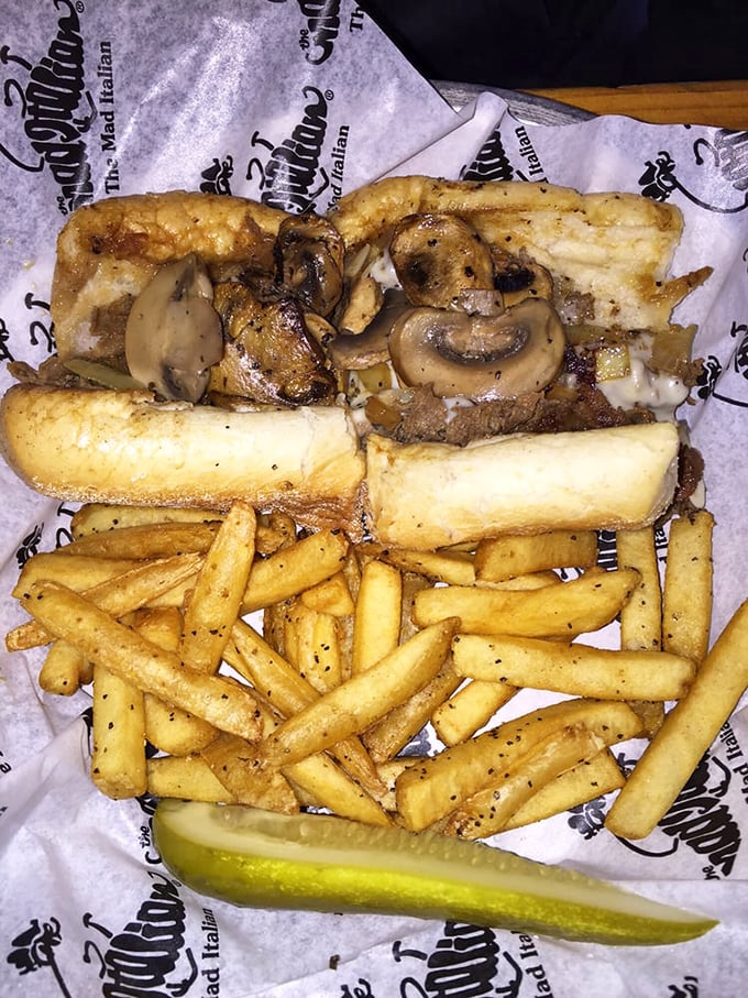 The mushroom cheesesteak arrives with fungi so perfectly saut&eacute;ed, they've earned the right to be the star instead of the supporting act.
