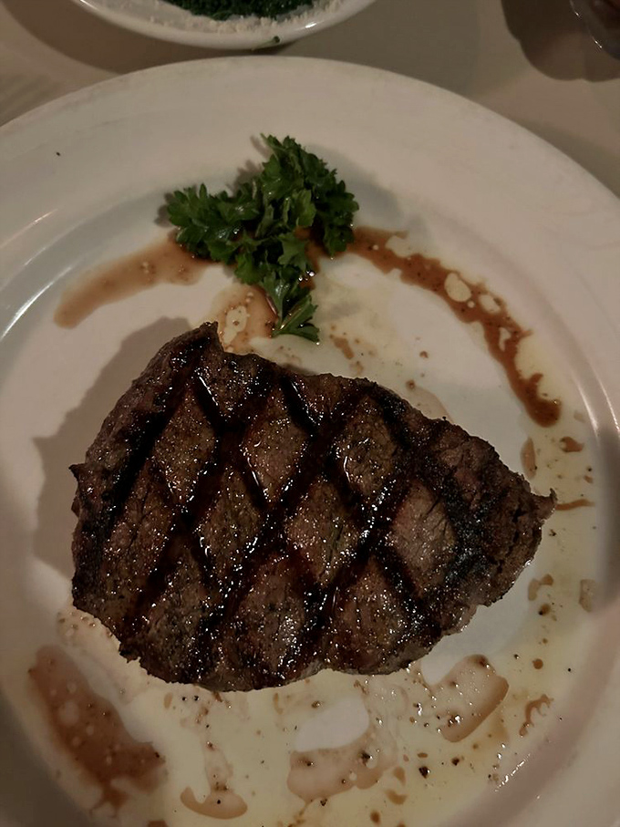 Diamond-pattern sear marks on buttery-soft beef. This filet doesn't just melt in your mouth&mdash;it stages a flavor revolution that makes vegetarians question their life choices.