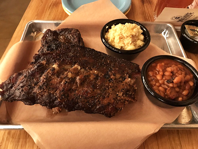 These ribs have the kind of bark that doesn't bite&mdash;unless you count the gentle nip of smoke and spice that makes your taste buds stand at attention. 
