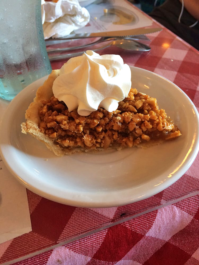 The star of the show&mdash;peanut pie with a cloud of whipped cream&mdash;showcasing Virginia's famous legumes in their most glorious form.