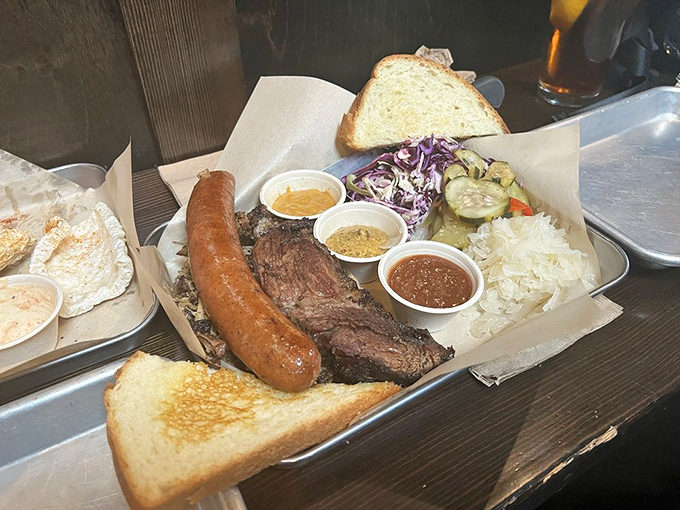 This smokehouse platter isn't just a meal, it's a declaration of love to carnivores everywhere. 