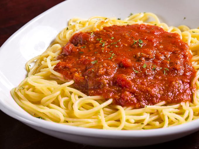Spaghetti Marinara in its purest form &ndash; the kind that makes you question every jar of sauce you've ever bought. Simple, vibrant, and utterly perfect.