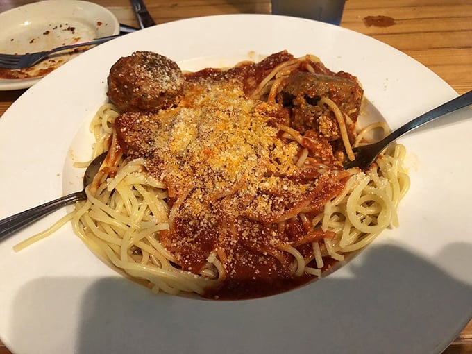 Every strand of pasta perfectly coated, the sauce neither too sweet nor too acidic&mdash;Goldilocks would declare this spaghetti "just right."