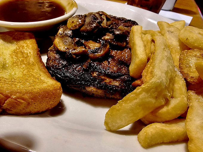 This isn't just a steak with mushrooms&mdash;it's a masterclass in simplicity, where quality beef meets proper cooking technique and makes magic happen.