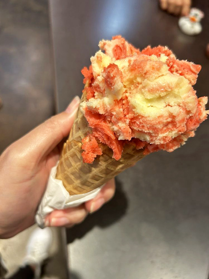 The strawberry lemonade sorbet doesn't just look like summer&mdash;it tastes like every perfect poolside afternoon you've ever experienced, minus the sunburn.