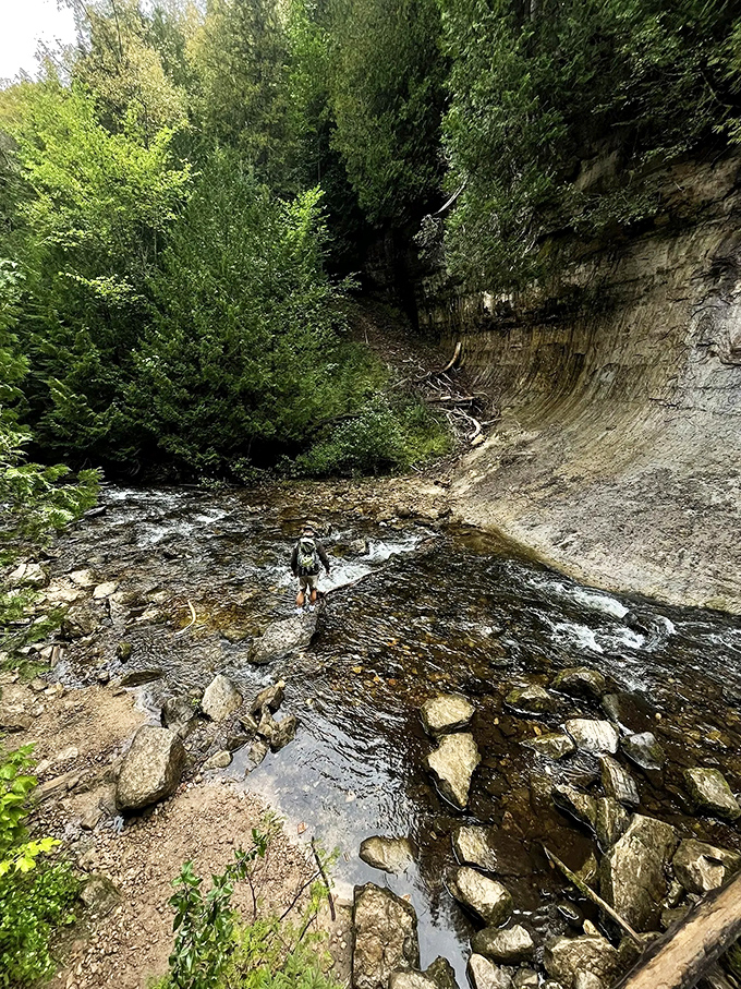 Where the wild waters play. This rocky stream looks like Mother Nature's version of a natural obstacle course.