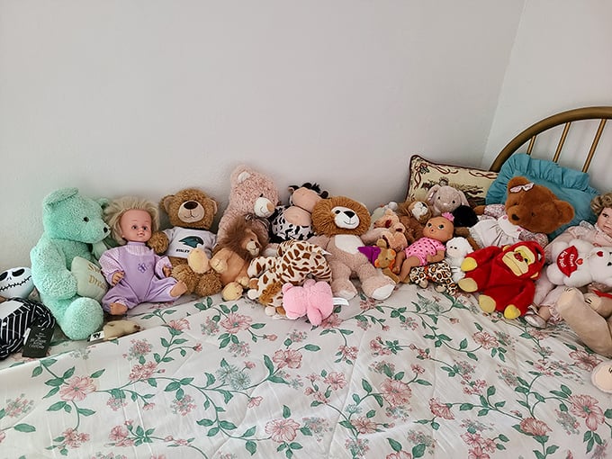 This collection of toys isn't just for show&mdash;many visitors report the dolls changing positions when no one's looking. Sleep tight!