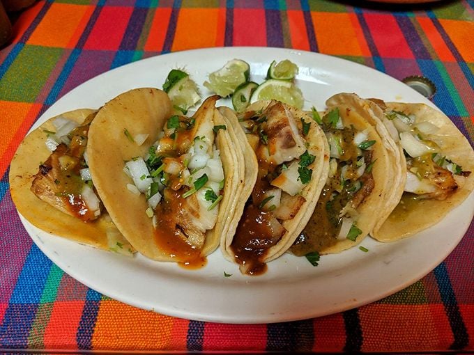 Three perfect street tacos, where every element&mdash;from the double corn tortillas to the fresh cilantro&mdash;plays its essential role in taco harmony. 