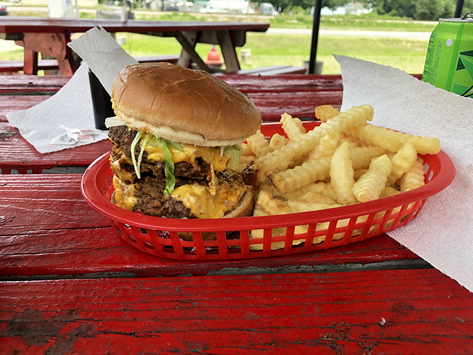 Some might call it excessive; I call it a masterpiece. This triple-patty creation makes no apologies for its glorious excess.