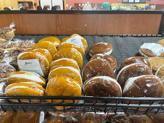 These whoopie pies aren't just desserts; they're edible time machines transporting you back to the simple joy of childhood with every heavenly bite.