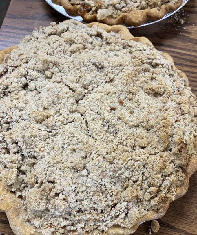 That crumble topping isn't just a pie covering &ndash; it's a buttery, brown sugar invitation to experience what your grandmother was talking about all those years.