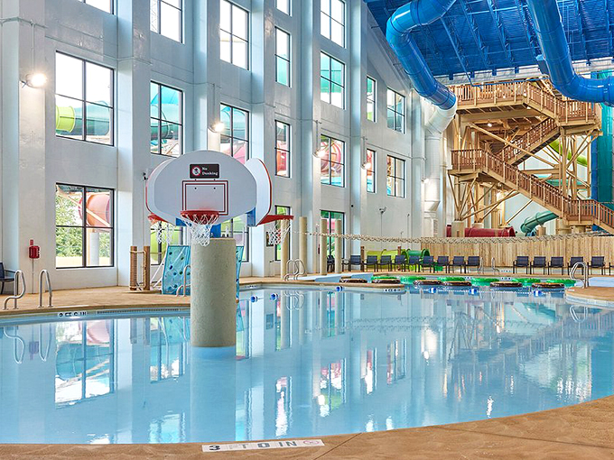 The world's most refreshing pickup game awaits&mdash;just try maintaining your three-point form when you're treading water.