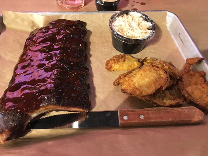 Glistening with sauce and sporting that perfect smoke ring, these ribs make a compelling case for Farmville as Virginia's unofficial barbecue capital.
