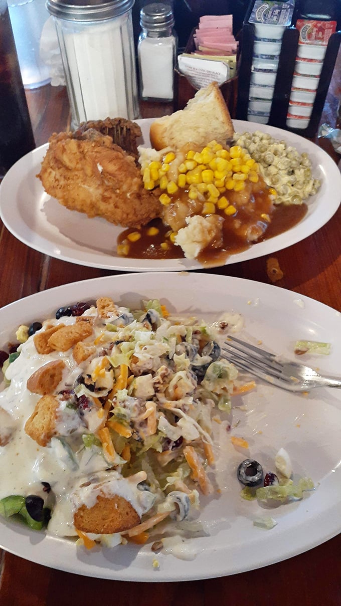 When your plate needs a passport to visit all the food groups, you know you're at a proper Midwest buffet.