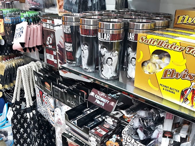 Elvis lives! At least in souvenir form. These collectibles celebrate The King alongside other music legends who shaped Nashville's soul.