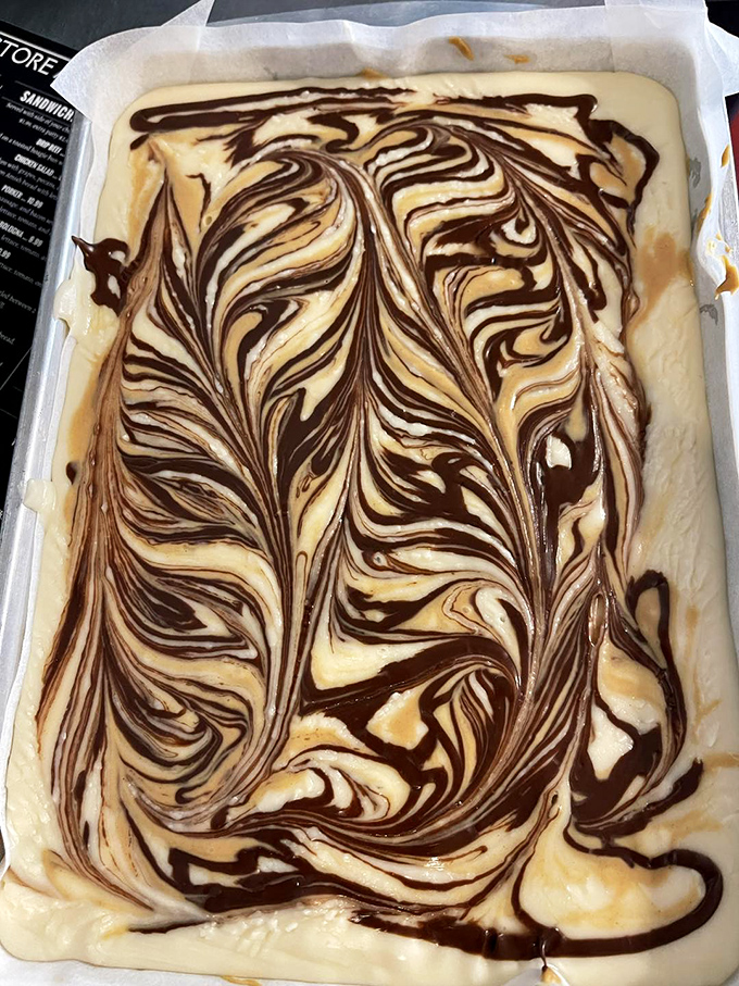 The marbled swirls of chocolate and vanilla aren't just pretty&mdash;they're edible art that would make Jackson Pollock put down his paintbrush and pick up a spoon.
