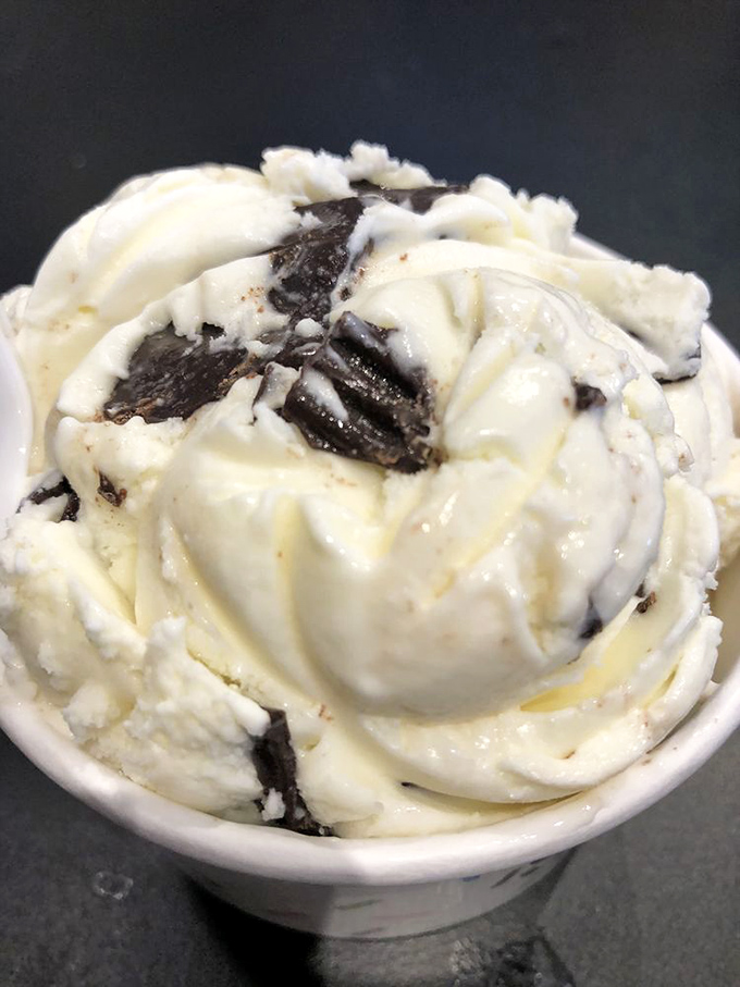 Cookies and cream perfection&mdash;where vanilla ice cream and chocolate cookie chunks perform a delicious duet in every spoonful.