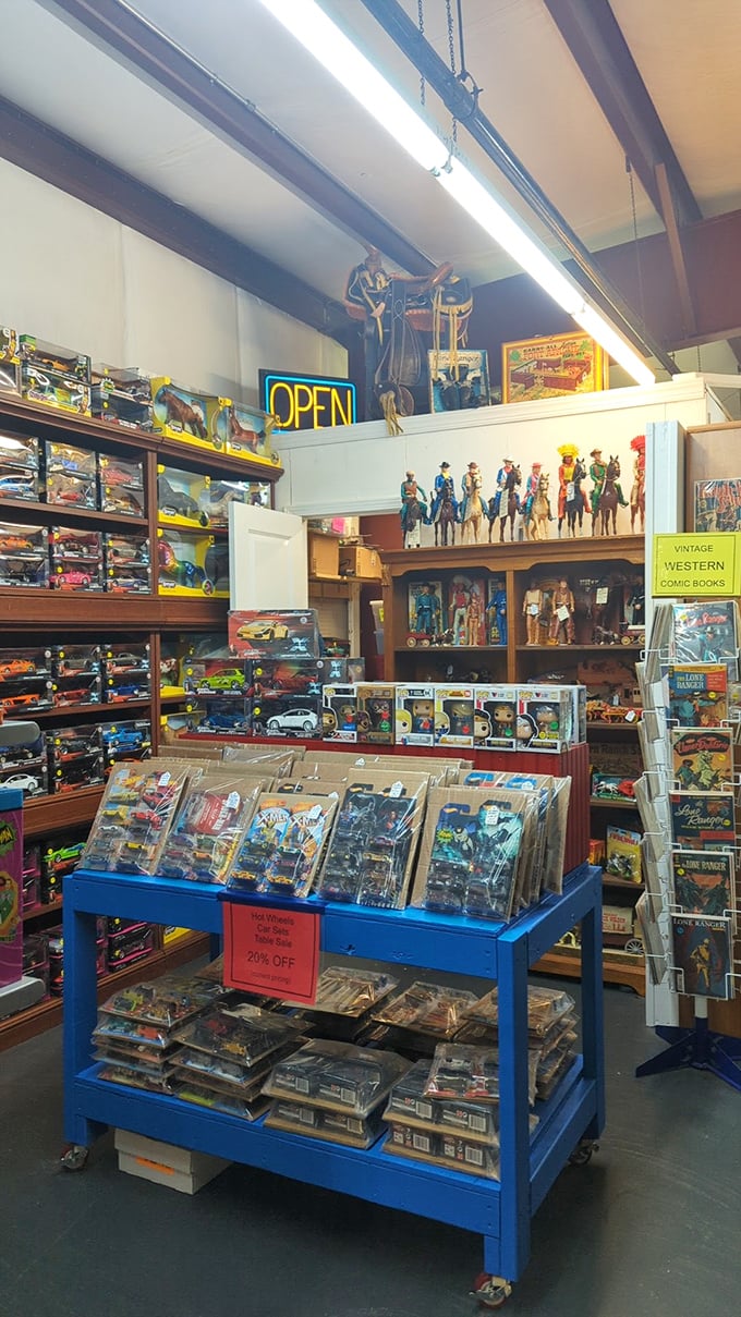 This collector's paradise could single-handedly restart anyone's childhood&mdash;action figures and comics standing by for nostalgic rescue missions.
