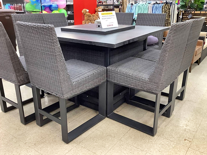 Outdoor dining made simple with this stylish wicker set. Perfect for those Pennsylvania summer evenings when the porch beckons and the wallet whispers "thank you."