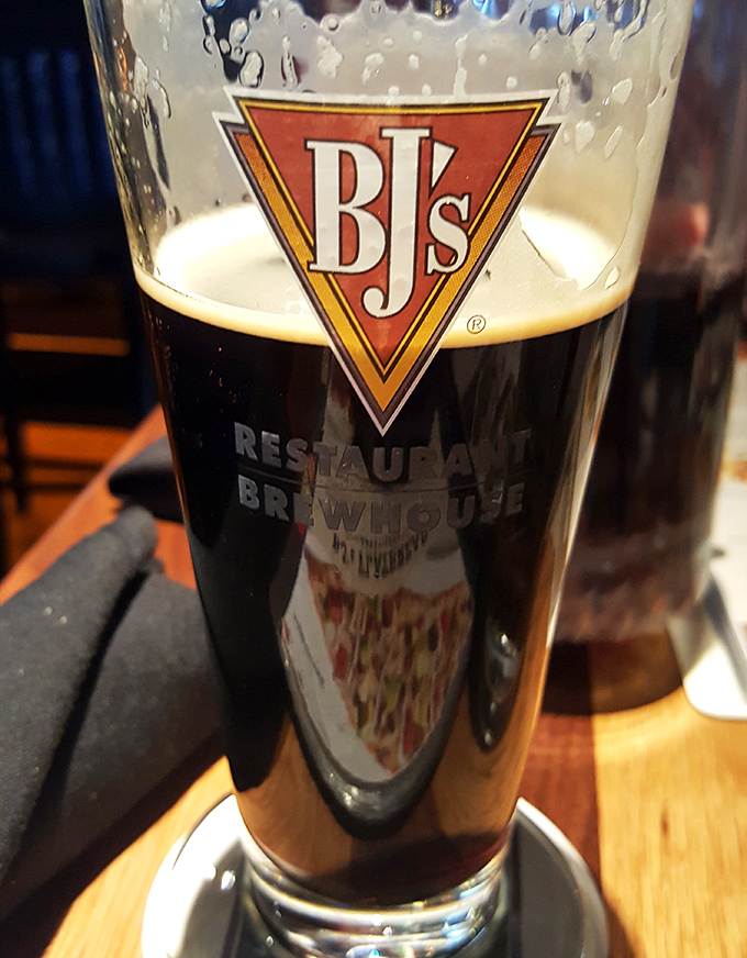 Each sip tells a story of brewing expertise, with the BJ's logo proudly announcing: "Yes, we take our beer seriously. Very seriously."