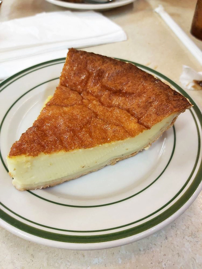 The cream pie's towering meringue defies both gravity and restraint&mdash;you'll need to unhinge your jaw like a python.