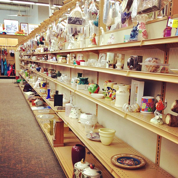 The home goods aisle &ndash; where vintage teapots, quirky figurines, and yesterday's must-have kitchen gadgets find new purpose and appreciation.