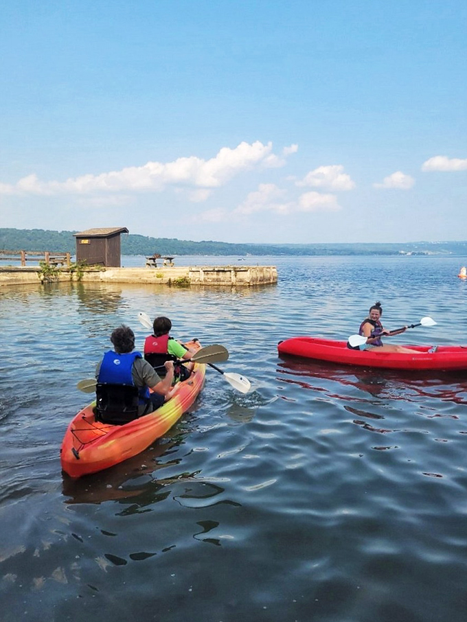 Paddle your way through Taughannock's liquid playground&mdash;kayaking on Cayuga Lake offers the perfect cool-down after your hiking adventure.