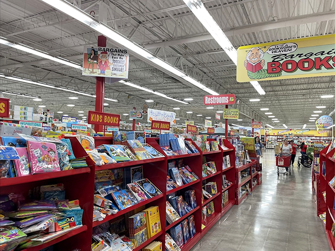 Bibliophile heaven where bestsellers come to begin their second act. The book section alone is worth the trip.