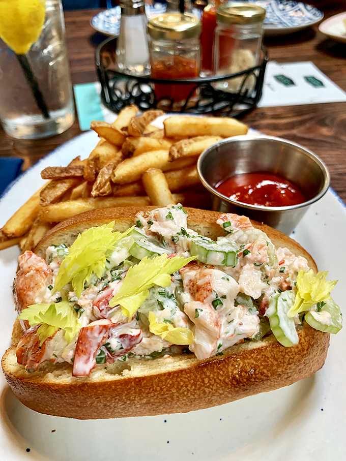 Not all lobster rolls are created equal. This one, bursting with chunks of sweet meat and a touch of celery, makes a compelling case for perfection.
