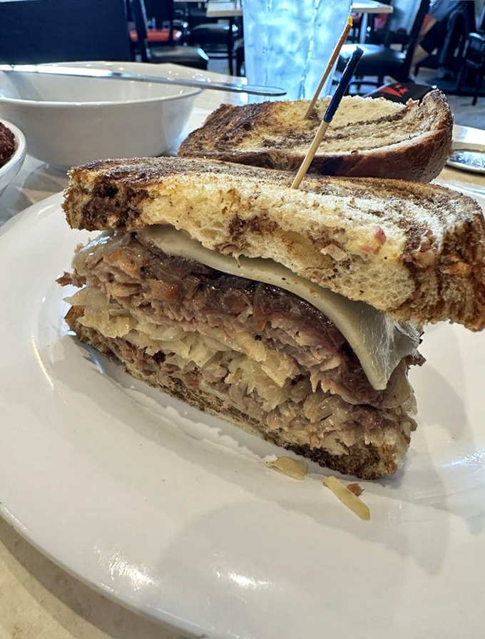 This Reuben isn't just a sandwich&mdash;it's an architectural achievement. Layers of meat and melted Swiss create the skyscraper Frank Lloyd Wright would have designed if he'd been hungry.