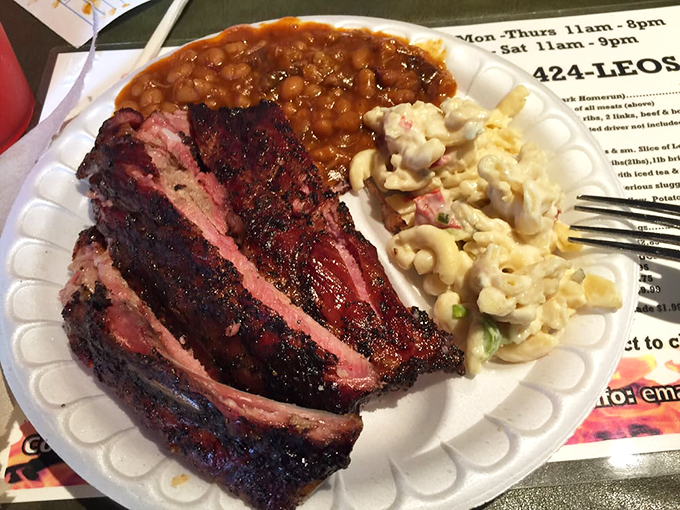 Behold the bark! These ribs showcase the perfect marriage of smoke, spice, and time &ndash; the holy trinity of proper barbecue craftsmanship.