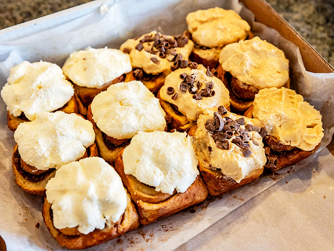 The frosting brigade has arrived! Some with classic cream cheese, others with chocolate chips&mdash;proof that even perfection can be improved upon with the right toppings.