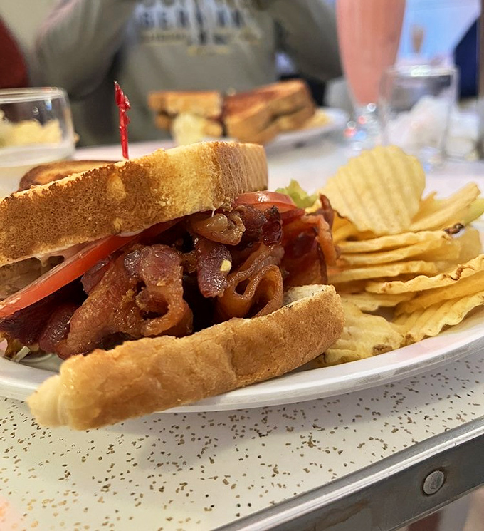 When a sandwich requires structural engineering&mdash;that's the Crown Candy BLT, where bacon takes center stage and everything else plays supporting roles.