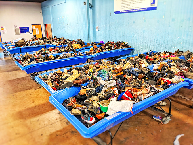 A shoe lover's fever dream where every pair tells a story. From barely-worn designer finds to well-loved classics, footwear awaits its Cinderella moment.