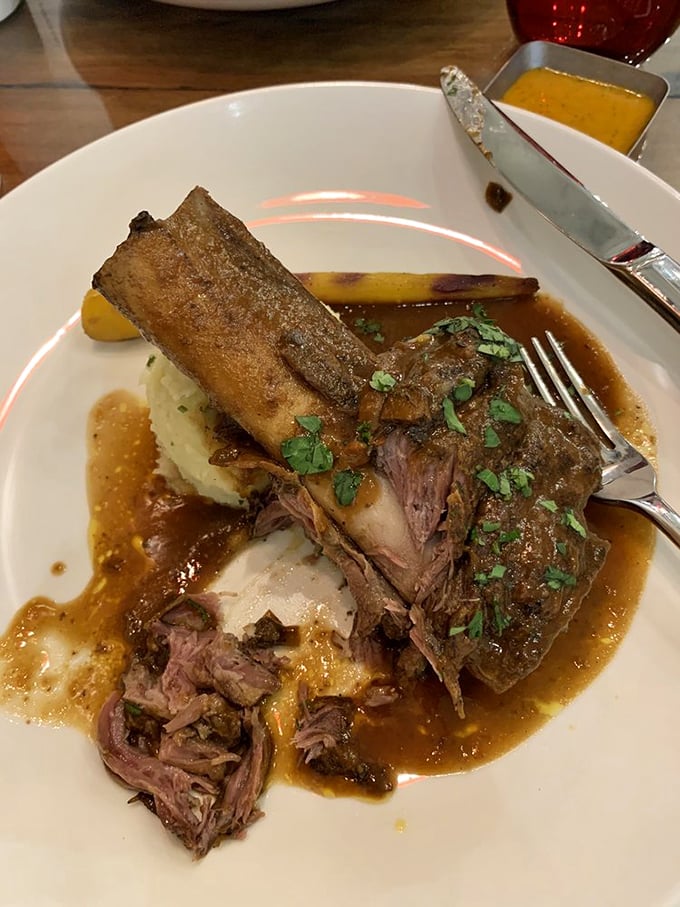 Short ribs so tender they surrender at the mere suggestion of your fork, pooled in a sauce worth bottling and taking home.