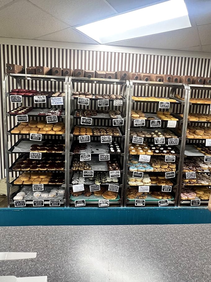 The Wall of Temptation. Each shelf a new opportunity to abandon all dietary resolutions with zero regrets.