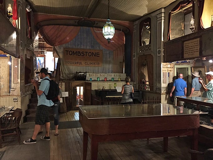 Modern visitors wander through history, blissfully unaware they might not be alone. The past is always present in the Bird Cage.