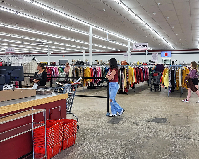 The thrill of the hunt brings shoppers of all ages. That focused expression? It's the universal "I think I just found something amazing" face.
