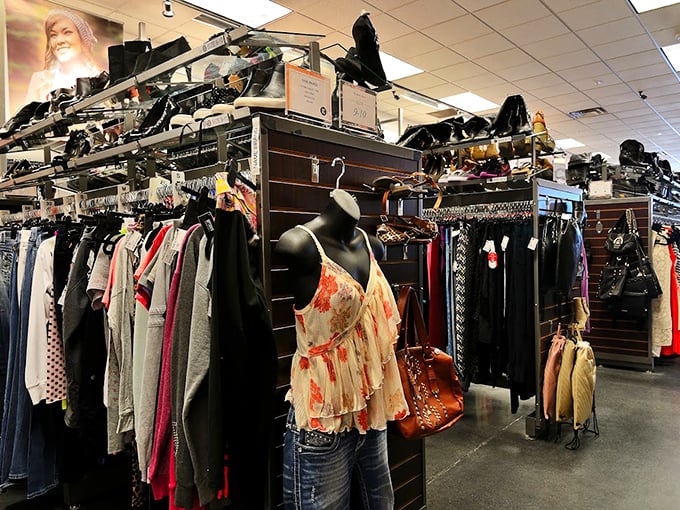 Fashion geography at its finest&mdash;colorful islands of clothing create a treasure map that even Indiana Jones would happily explore.